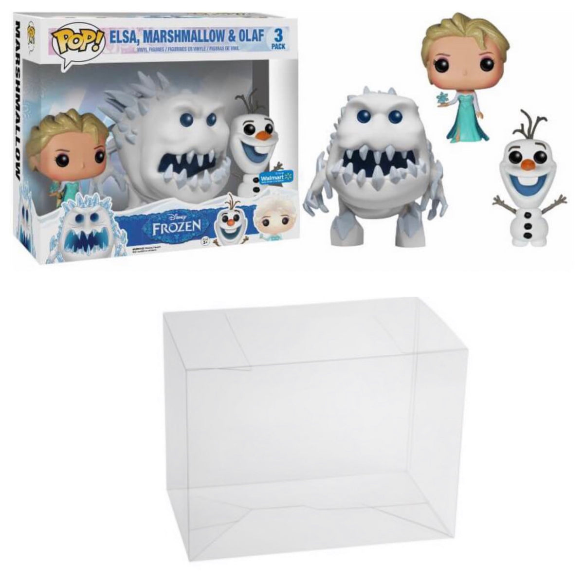 Frozen 3pk Size Funko POP! Box Protector made with 0.50mm thick PET Ac ...
